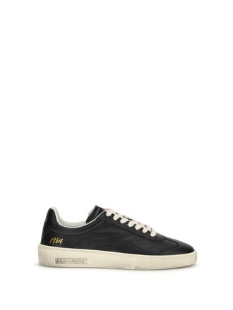 Dsquared2 Mens Sneakers Rider Black Calf Leather Upper: Trainers