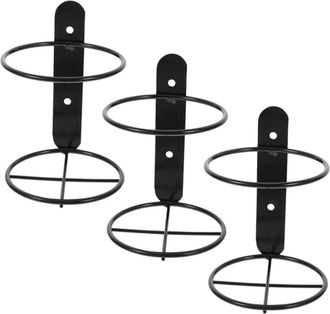 Lurrose 3 St&uuml;ck Teiliges Wand weinregal aus Metall Einzelner Flaschenhalter Platzsparend und Robust Moderner Weinflaschenhalter f&uuml;r K&uuml;che Bar und Zuhause Schw