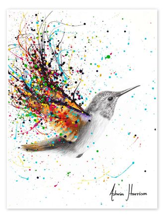 Posterlounge Glücklicher Flieger Poster von Ashvin Harrison 30 x 40 cm Wandbilder Wanddeko