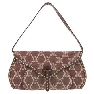 Celine Pre-owned Vintage Canvas Shoulder Bag - Femme - Pre-owned - Rouge - Taille: ONE Size