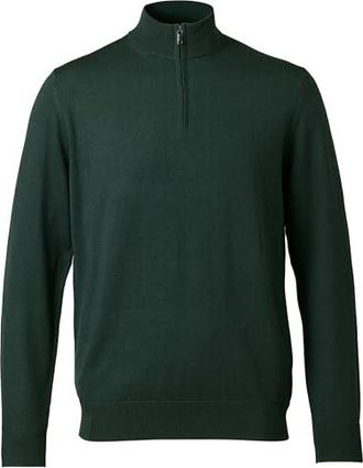 CHARLES TYRWHITT Pull pour Homme en Laine m&eacute;rinos avec Fermeture &eacute;clair 1/4 - Lavable en Machine et r&eacute;gulation de la temp&eacute;rature pour Une Tenue Intelligente et d&eacute;contr