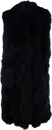 Giocasta Giocasta, Femme, Vestes, Noir, Taille: 38 FR Veste en fausse fourrure