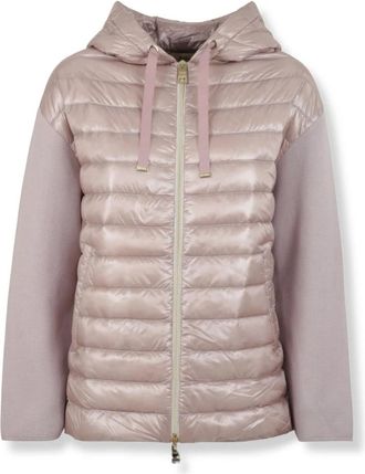 Herno Femme, Vestes, Rose, Taille: 38 FR Veste Matelass&eacute;e &agrave; Capuche