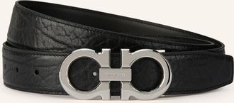Ferragamo Ferragamo Lederg&uuml;rtel Zum Wenden schwarz