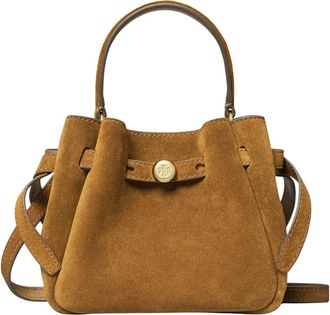 Tory Burch Mini sac seau Romy en daim - Femme - Sacs - Brun - Taille: ONE Size