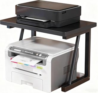 Generic Druckerständer 2-stufiger Laserdruckerständer mit Ablage, Schreibtisch-Organizer for das Home Office, Desktop-Kopierständer, for Faxgerät, Scanner, Ak