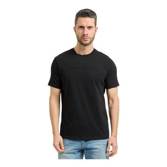 A|X Armani Exchange Homme, Tops, Noir, Taille: L T-shirt Logo en Relief