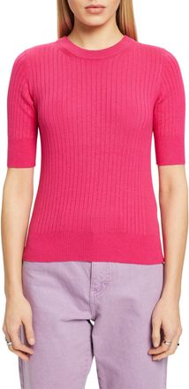 Esprit Damen 992CC1I301 Pullover, 661/PINK Fuchsia 2, XL