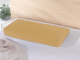 Theraline Pearlfusion orthop&auml;disches Schlaf- & Nackenst&uuml;tzkissen, Komfortbreite 72cm | patentiert und einzigartig | H&ouml;he 12 cm | inkl. Au&szlig;enbezug Bernstein Bamb