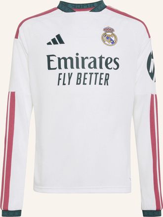 adidas Real Madrid 26/27 Kids Heimtrikot, Lang&auml;rmelig weiss