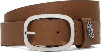 Tommy Jeans G&uuml;rtel Tjw Oval 3.0 Buckle AW0AW18812 Braun