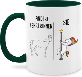 Shirtracer Tasse Tassen 325ml - Andere Lehrerinnen Sie Dabbing Einhorn | Abschlussgeschenk Lehrerin Abschiedsgeschenk Lehrerinnen Geschenk Weihnachten - 325 ml -