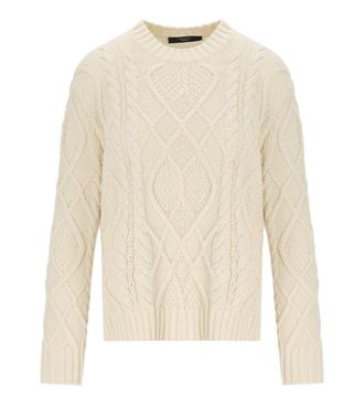 Weekend by Max Mara PULL &Agrave; COL ROND TENORE ECRU MAX MARA WEEKEND