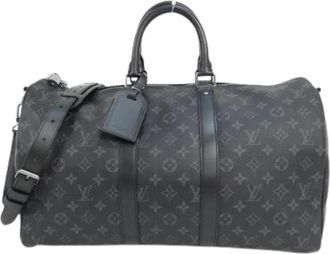 Louis Vuitton unisex, Pre-owned, Noir, Taille: ONE Size Sac week-end en toile Pre-owned