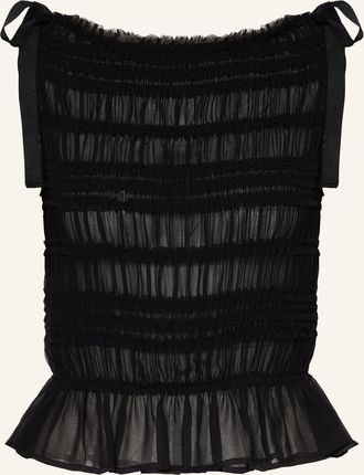 AllSaints Allsaints Top Lotus Mit R&uuml;schen schwarz