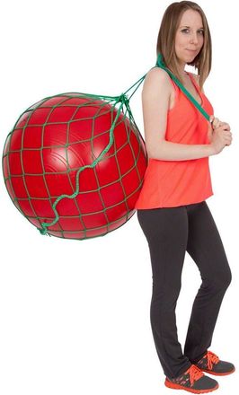 Sport-Tec Ballnetz für 1 Gymnastikball Aufbewahrungshilfe Transporttasche Aufhängung GRÜN