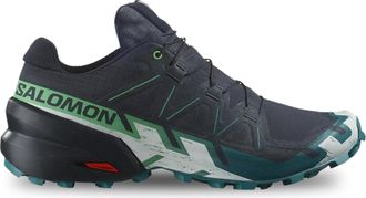 Salomon Speedcross 6 Trailrunning-Schuh für Herren Running Shoes, Carbon/Tahitian Tide/White, 46 EU