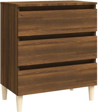 vidaXL Sideboard Braun Eichen-Optik 60x35x69 cm Holzwerkstoff Vidaxl