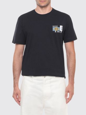 Moschino T-shirt &agrave; col rond en coton avec imprim&eacute; logo graphique