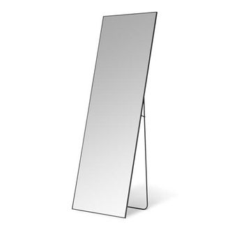 Amazon Basics Miroir Rectangulaire Pleine Longueur, Fixation Murale/Sol, 162,6cm x 53,3cm x 1,4cm, Noir