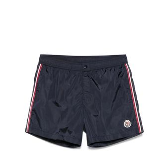 Moncler Homme, Maillots de bain, Bleu, Taille: XL Short de bain