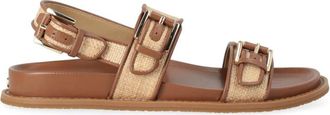 Michael Kors Femme, Chaussures, Brun, Taille: 40 EU Nia Flat Sandal