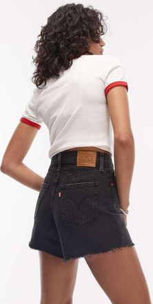 Levi's Ribcage - Short en jean - Noir d&eacute;lav&eacute;