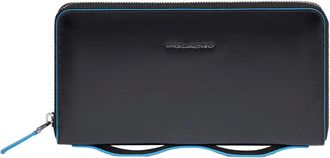 Piquadro unisex, Accessoires, Noir, Taille: ONE Size Pochette en cuir avec bandouli&egrave;re amovible