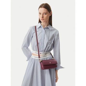 Tommy Hilfiger Handtasche Tommy Hilfiger Th Icon Camera Bag AW0AW18721 Dunkelrot