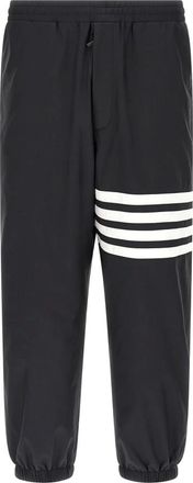 Thom Browne Homme, Pantalons, Bleu, Taille: XL Track Shiny Ripstop Joggers