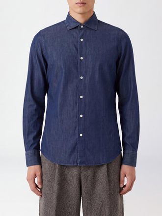 Finamore Hemd Herren Farbe Denim