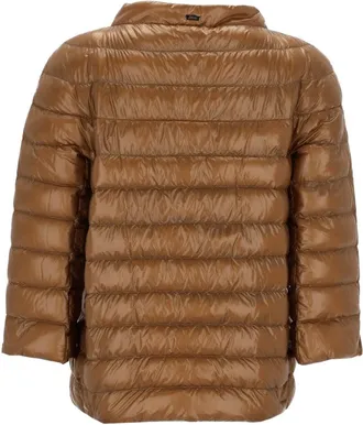 Herno Cropped Padded Down Down Jacket - Brown