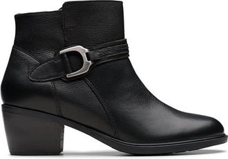 Clarks Femme Neva Buckle Rangers, Black Leather, 37.5 EU