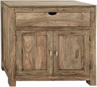 Massivmoebel24 Buffet 90x40 Palissandre huilé Gris taupe nature grey 81