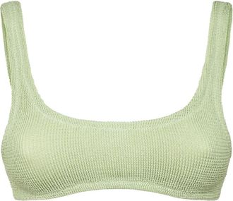 MC2 Saint Barth Femme, Tops, Vert, Taille: 40/42 FR Naima Crinkle Bralette Bikini Top