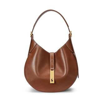 Polo Ralph Lauren Femme, Sacs, Brun, Taille: ONE Size Petit sac bandouli&egrave;re Polo ID