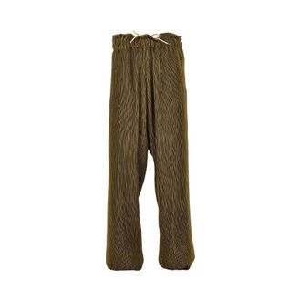 Emporio Armani Micropliss&egrave; fabric pants Man 48