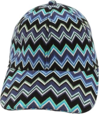 Missoni Homme, Accessoires, Bleu, Taille: ONE Size Casquette