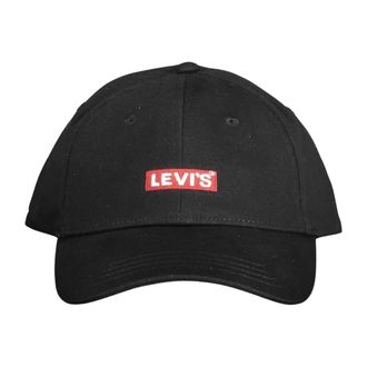 Levi's Homme, Accessoires, Noir, Taille: ONE Size Casquette &eacute;l&eacute;gante brod&eacute;e en noir