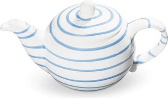 Gmundner Keramik Teekanne glatt F&uuml;llmenge : 0.5 Liter Blaugeflammt Geschirr, handgemacht in &Ouml;sterreich