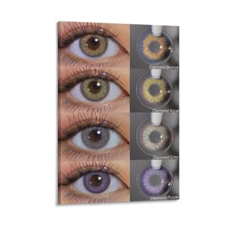 Generic Vibrant Eye Iris Abstract Art Print - Colorful Pupil Design Wall Decor Poster for Living Room, Bedroom, Office(Unframed,08x12inch(20x30cm))