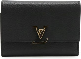 Louis Vuitton unisex, Pre-owned, Noir, Taille: ONE Size Portefeuille en cuir Pre-owned