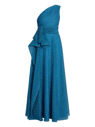 Erdem One-Shoulder-Abendkleid in Knitteroptik - Blau