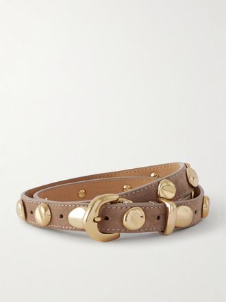 Amanu Studio Ceinture En Daim &Agrave; Clous The Vaal - Neutres