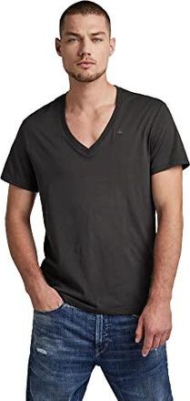 G-Star G-Star Homme Lot De 2 T-Shirts Base Heather V-Neck, Noir (Solid Black D07203-2757-2019), S