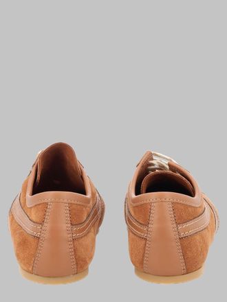 Dries Van Noten Suede Low-Top Sneaker - Beige