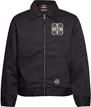 West Coast Choppers Veste de travail OG pour homme - Couleur : noir - Taille : 4XL, Noir, XXXXL