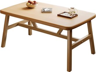 Generic Landhaus-Esstisch, Rustikaler K&uuml;Chentisch, Abgerundete Ecken, 15 Mm Dicke Tischplatte for Wohnzimmer, Esszimmer, B&uuml;Ro