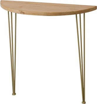 Generic Flurtisch, Sofatisch, Konsolentisch, Wohnzimmer, Industrie-Konsolentisch für H, Halbrunder dekorativer Tisch, schmale Sofa-Beistelltische mit Haarnade