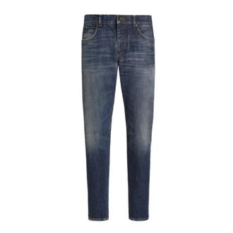 Dolce & Gabbana Logo Plaque Jeans - - Jeans - Herren - Blau - 2XL